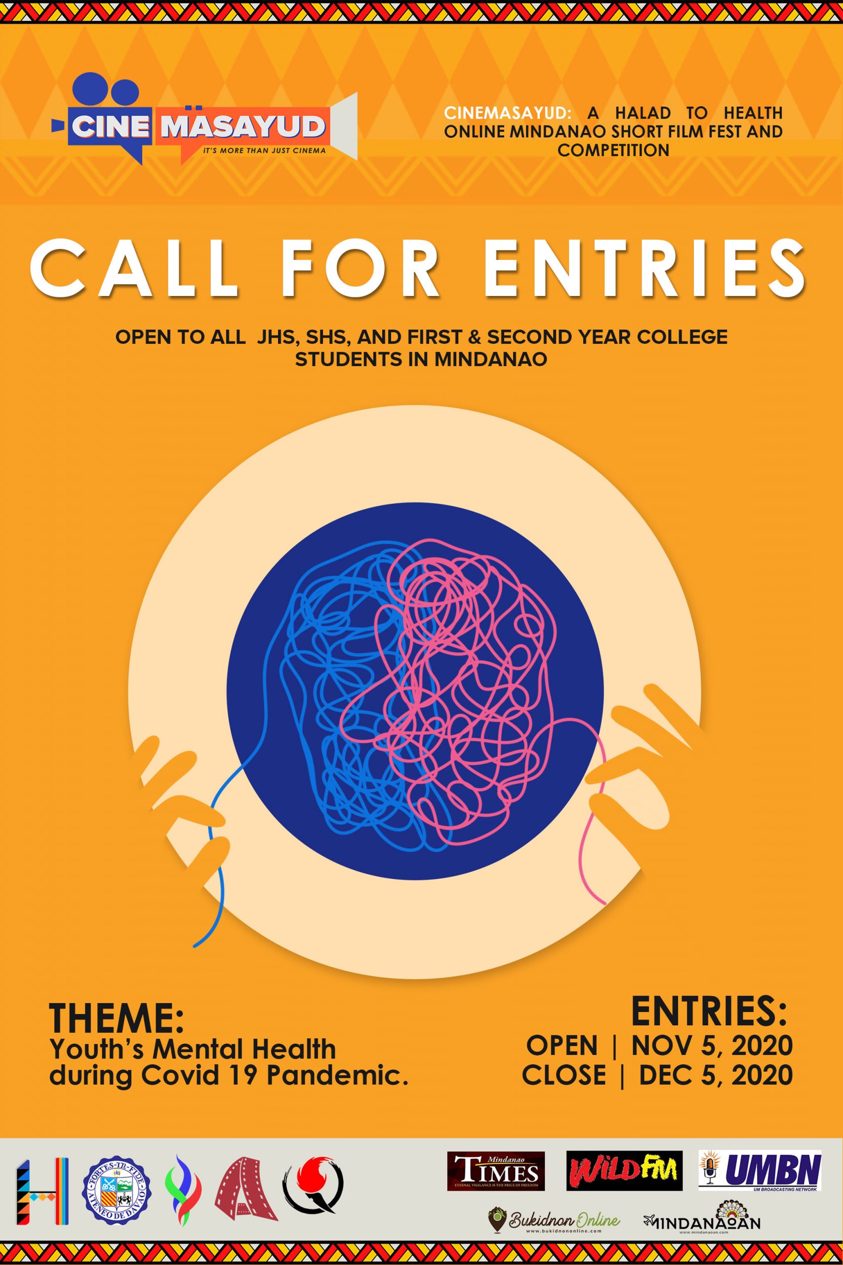 Call for Entries: CineMasayud Short Film Fest and Competition ...